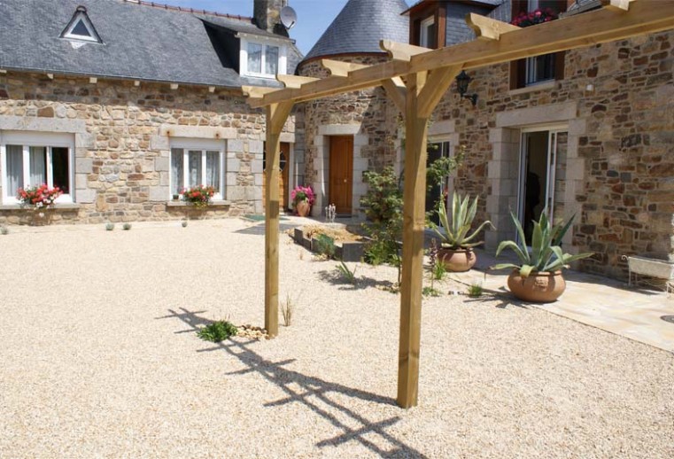 Aménagement d'une cour - Daniel Paysage